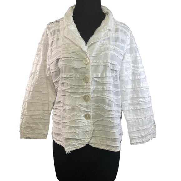 Nomadic Traders | Jackets & Coats | Nomadic Traders White Cotton Raw ...
